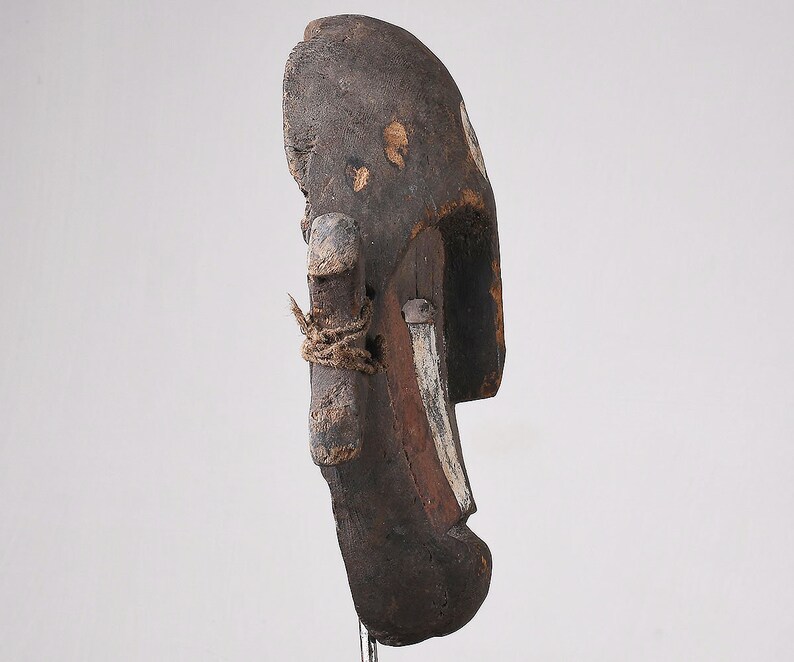 African Wooden Mask From BOA Tribe DRC Wooden Tribal Art Congo 3546 - Etsy