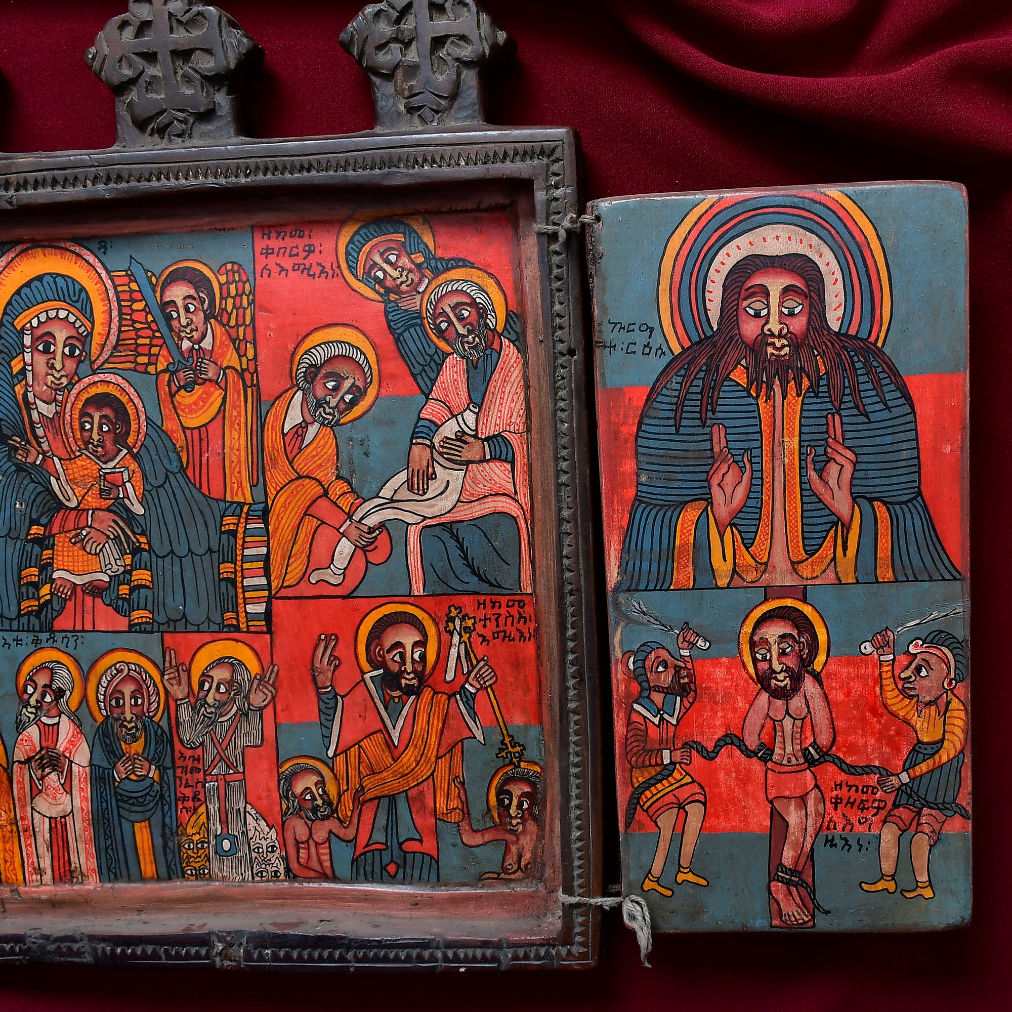 Ethiopian Orthodox Wooden Icon Coptic Iconography 19th Century 44 - Etsy