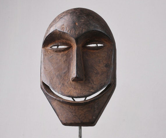 African wooden mask from Hemba tribe DRC Congo Soko mutu mask | Etsy