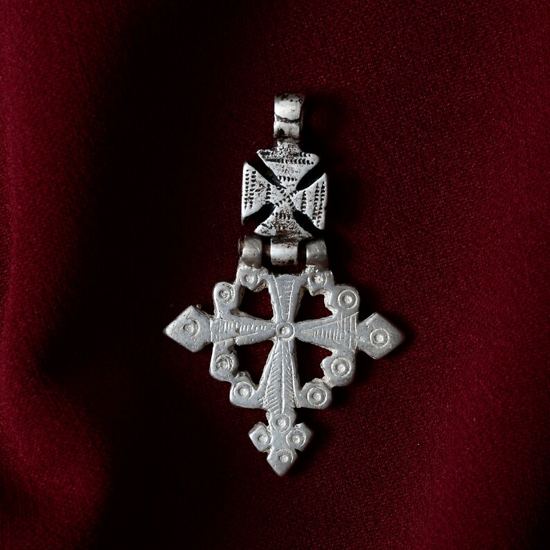 Ethiopian Silver Cross Pendent, Ethiopian Neck Cross, Orthodox Cross ...