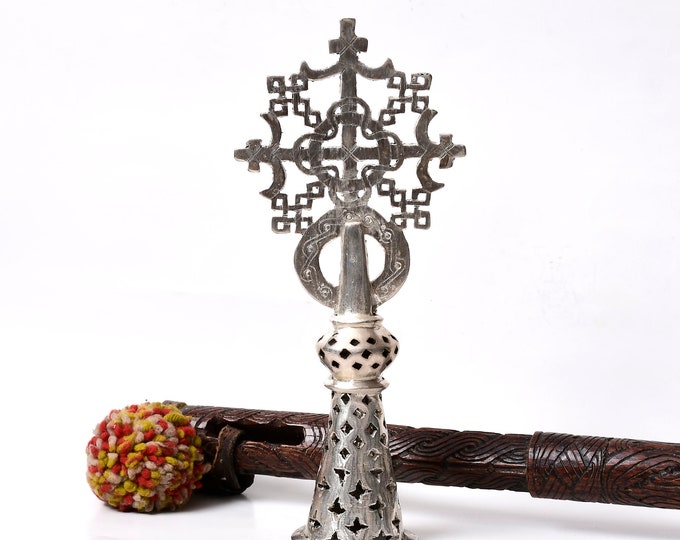 Ethiopian Processional Table Cross. Self Standing Cross, Coptic Icon, Religious Art, Coptic Art ...