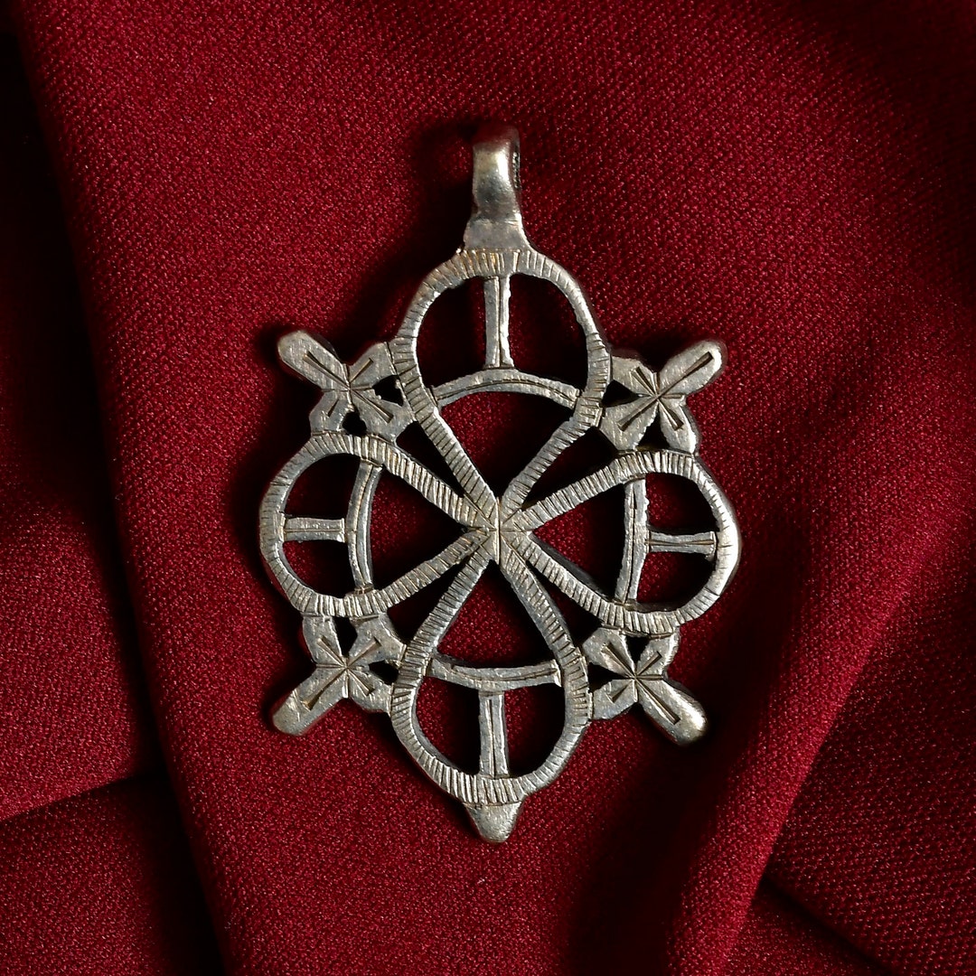 Ethiopian Neck Cross, Coptic Orthodox Christian Cross Handmade Brass ...
