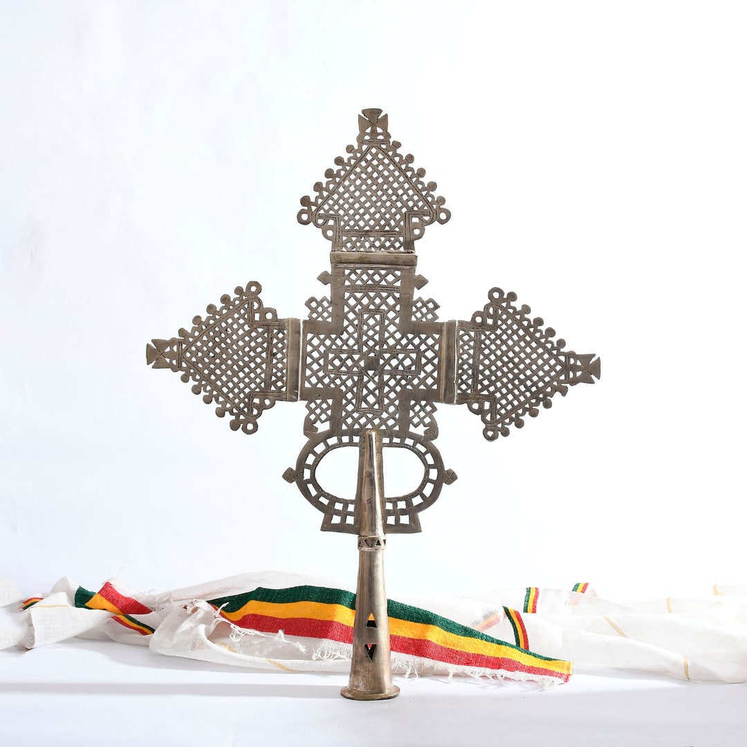 Large Ethiopian Processional Cross 21 Orthodox Church 37-8164 - Etsy