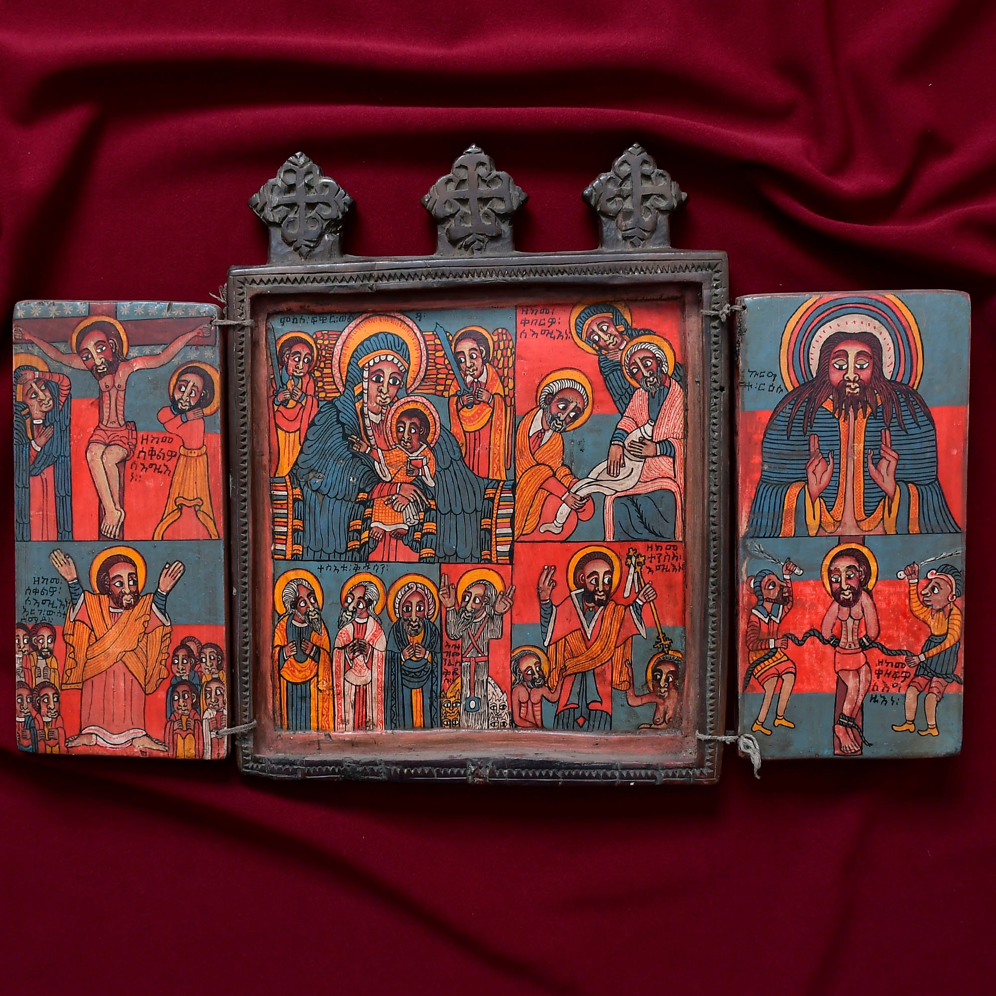 Ethiopian Orthodox Wooden Icon Coptic Iconography 19th Century 44 - Etsy