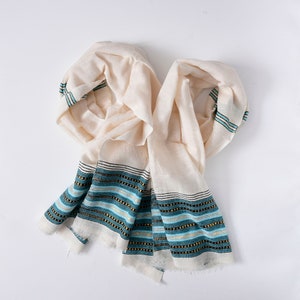 Ethiopian Cotton Scarfs Cotton Shawal Scarves Colorful Stripes Shawl ...