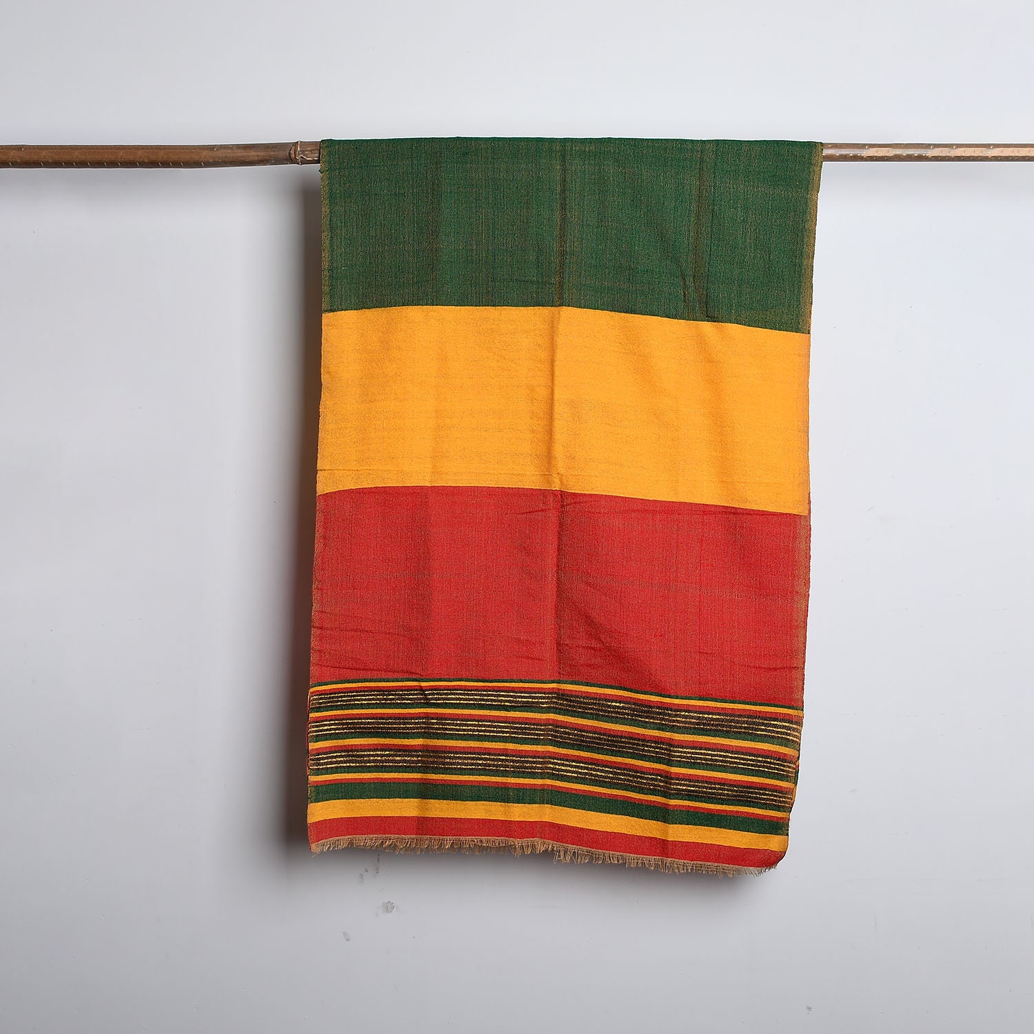 Handmade Ethiopian Scarf Netela Rasta Shawl Lightweight Green Gold Red ...