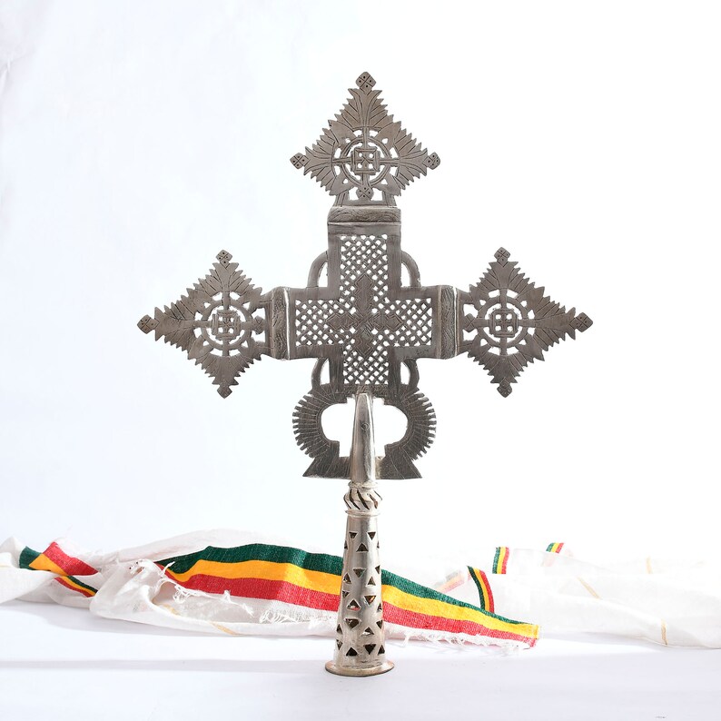 Ethiopian Orthodox Processional Cross Large 19 Coptic - Etsy