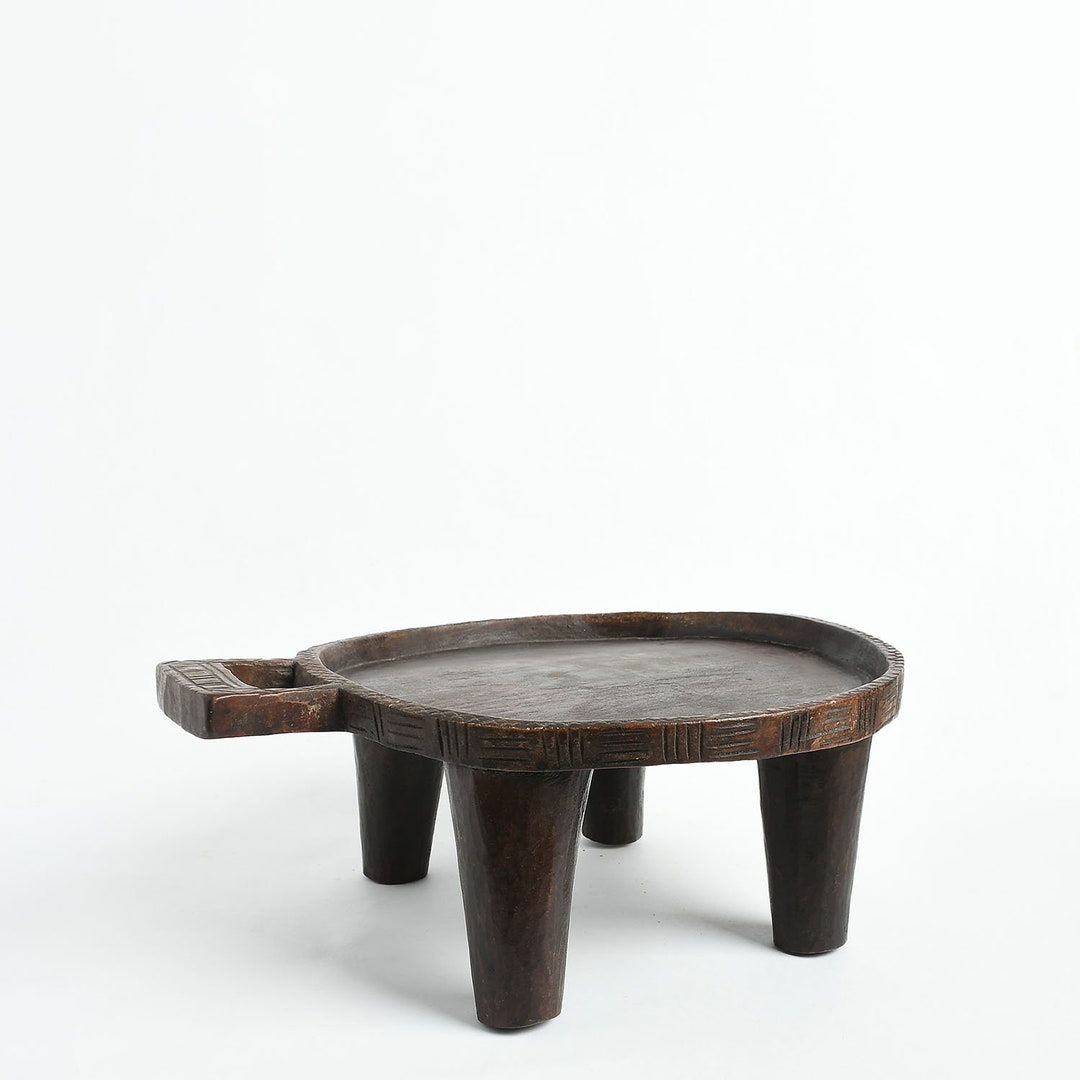 African Wooden Coffee Table Ethiopian Coffee Table Tribal Curving ...