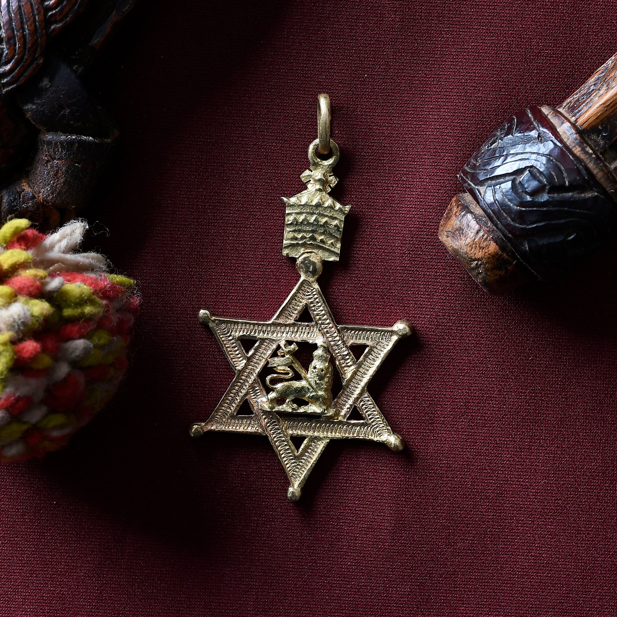 Lion of Judah Star of David Neck Cross Handmade Ethiopian Pendent Haile ...