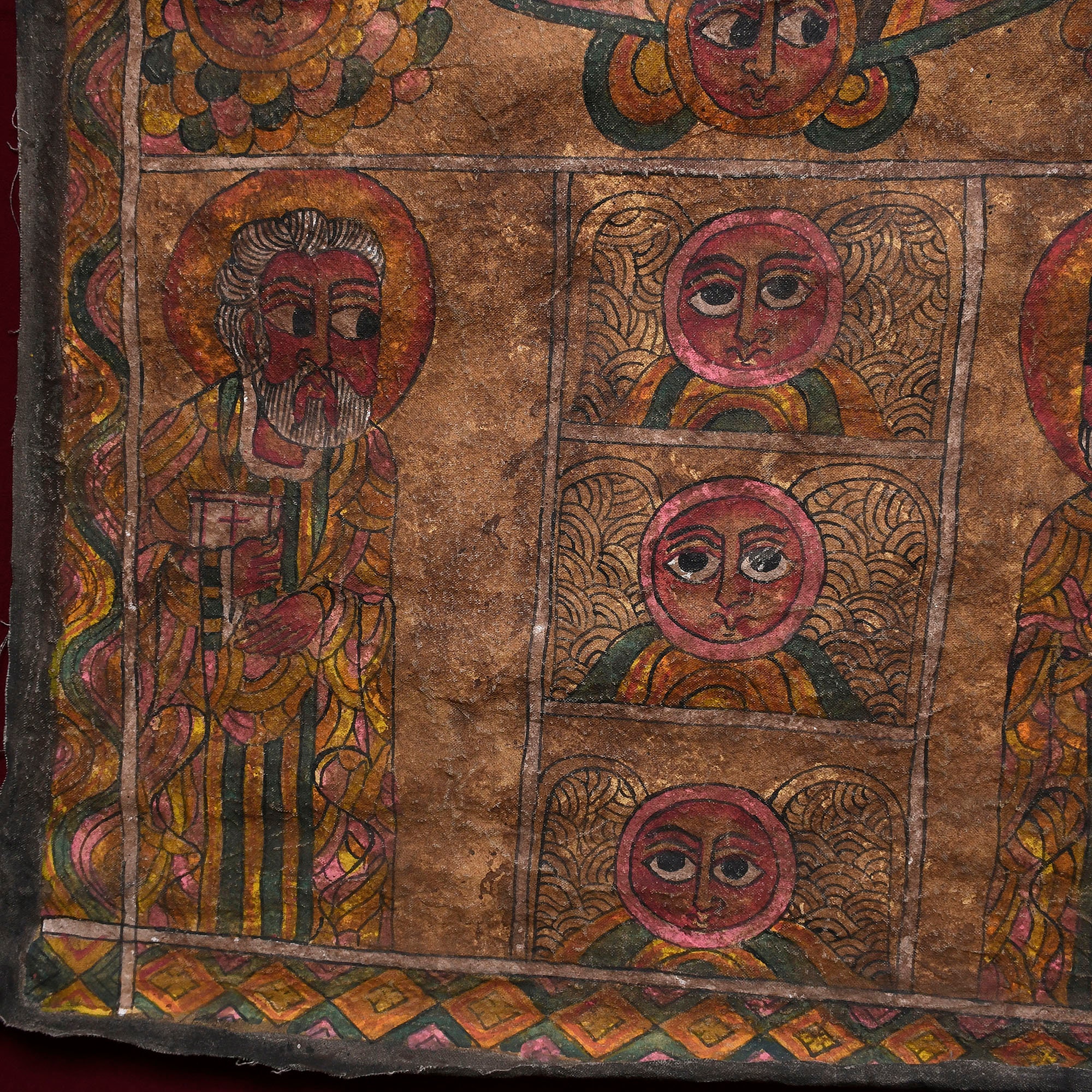 Large Old Ethiopian Magic Scroll Ethiopian Orthodox Healing Scrolls ...