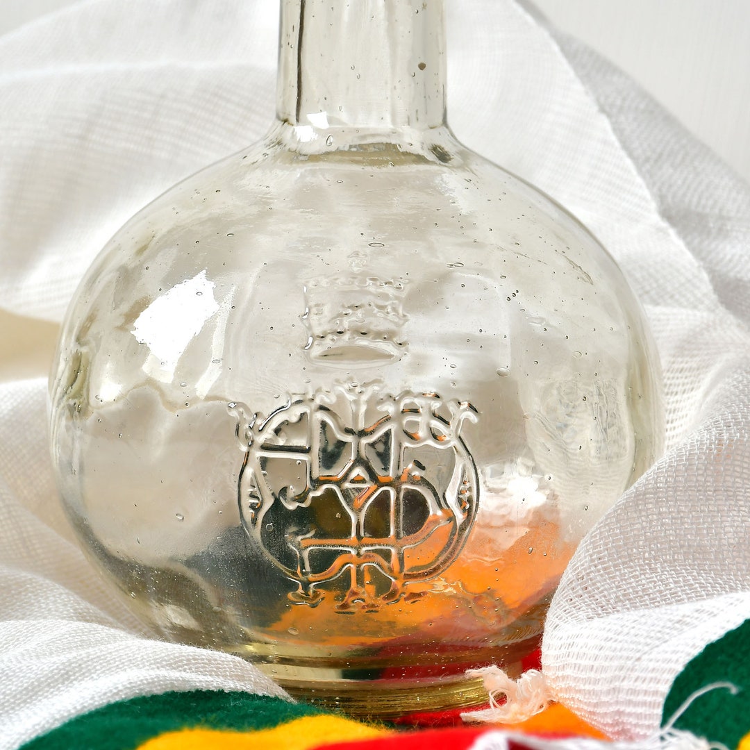 Old Ethiopian Haile Selassie Palace Tej Berele Honey Wine Flask Glass ...