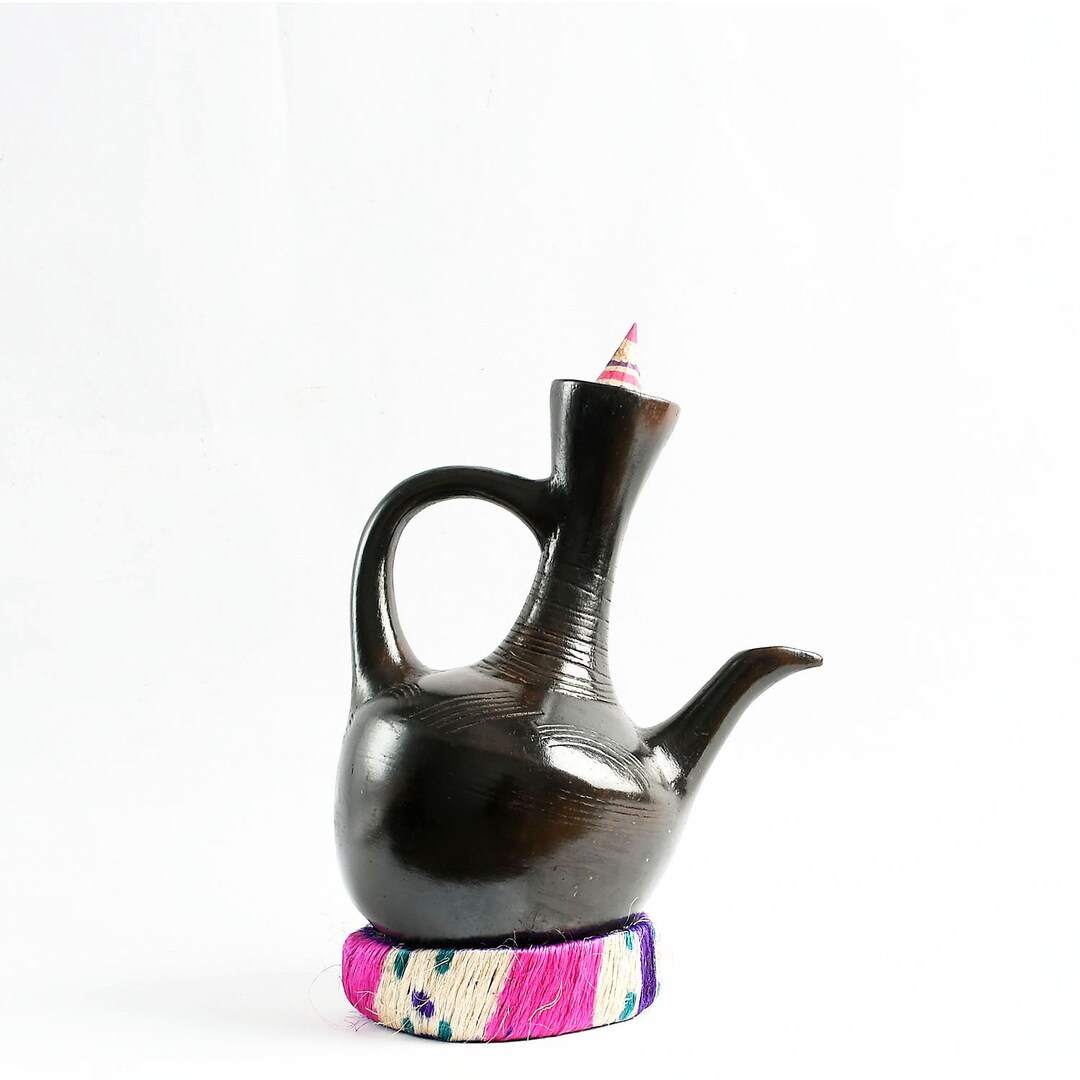 Ethiopian Coffee Pot, Large Ethiopian Eritrean Traditional Clay Coffee ...
