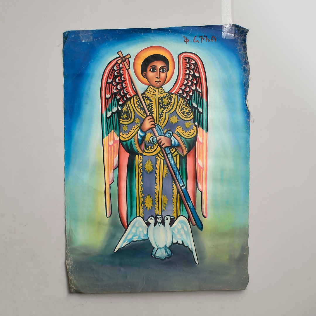 Ethiopian Orthodox Icon Painting 38 Old Traditional Canvas - Etsy