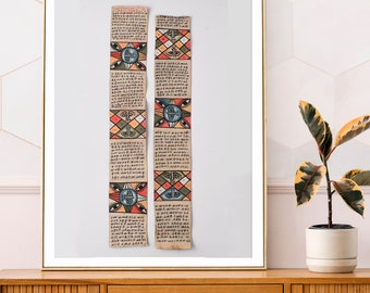 Antique Ethiopian Magic Prayer Scroll : Ethiopia African Ge'ez ...