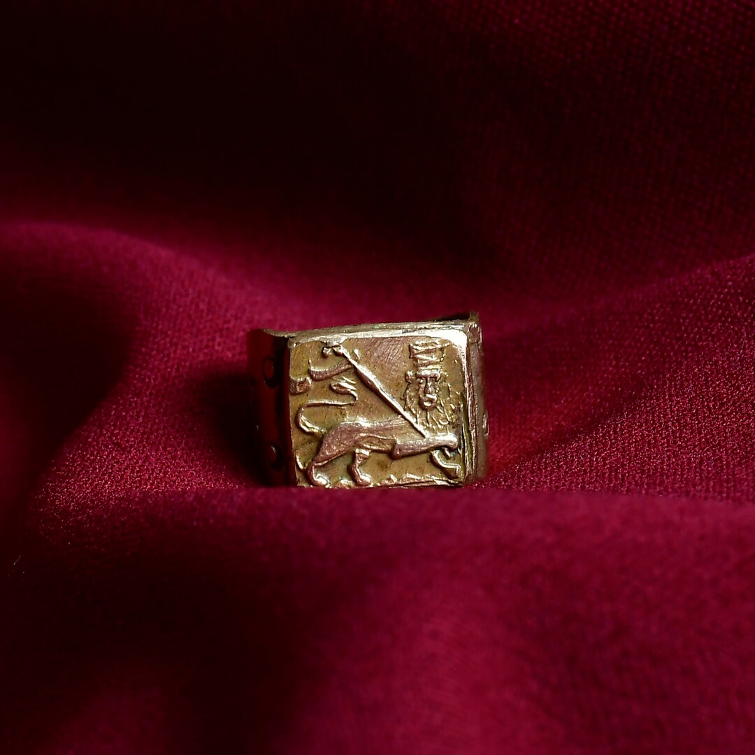 Lion of Judah Ring Handmade Moambessa Ring Rasta Haile Selassie 14-12 ...