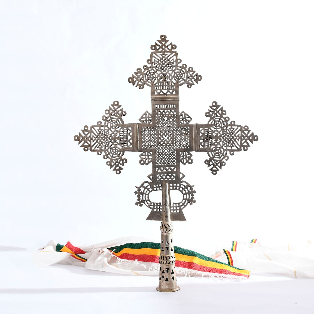 Ethiopian Orthodox Processional Cross Large 23 Orthodox Church Altar ...
