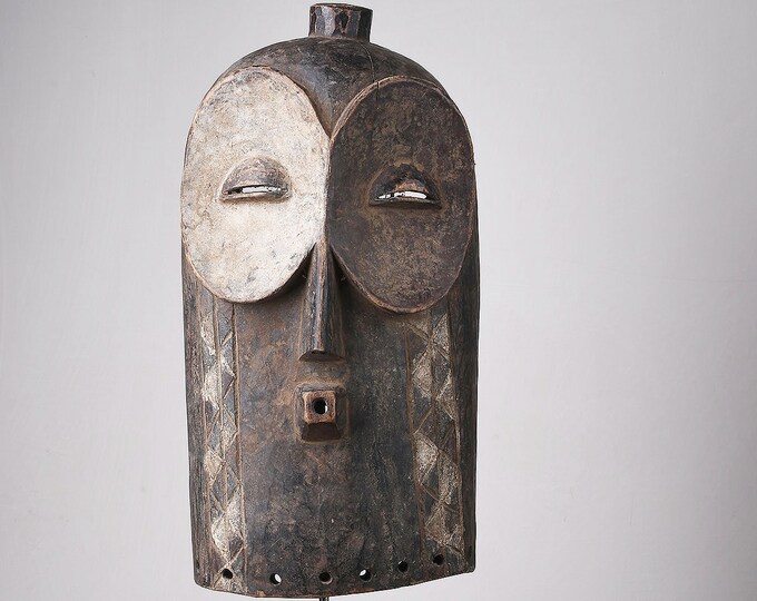 Tribal African Large Wooden Mask From BEMBE Tribe DRC Wooden Tribal Art ...