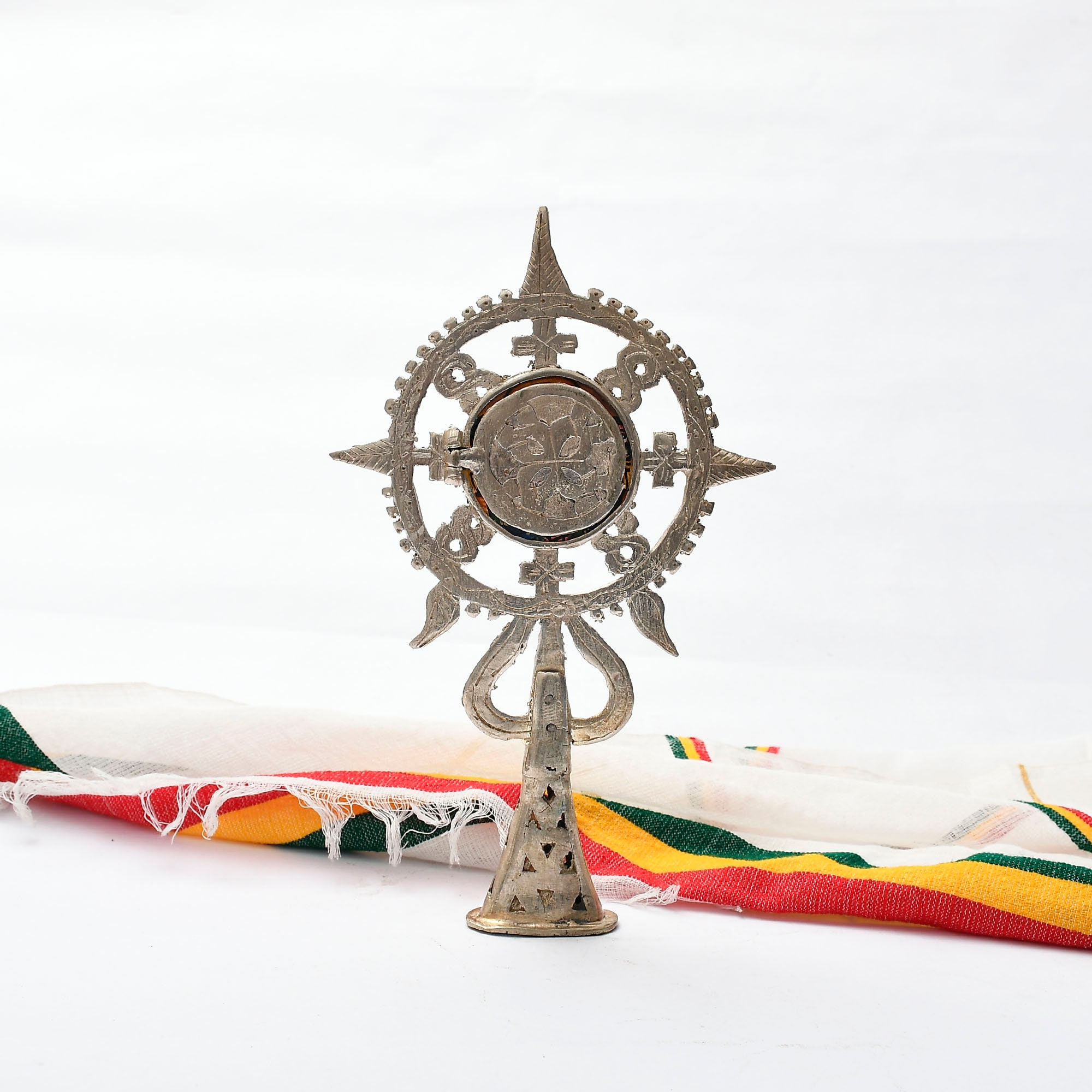 Ethiopian Processional Cross Self Standing Cross Coptic Icon Religious ...