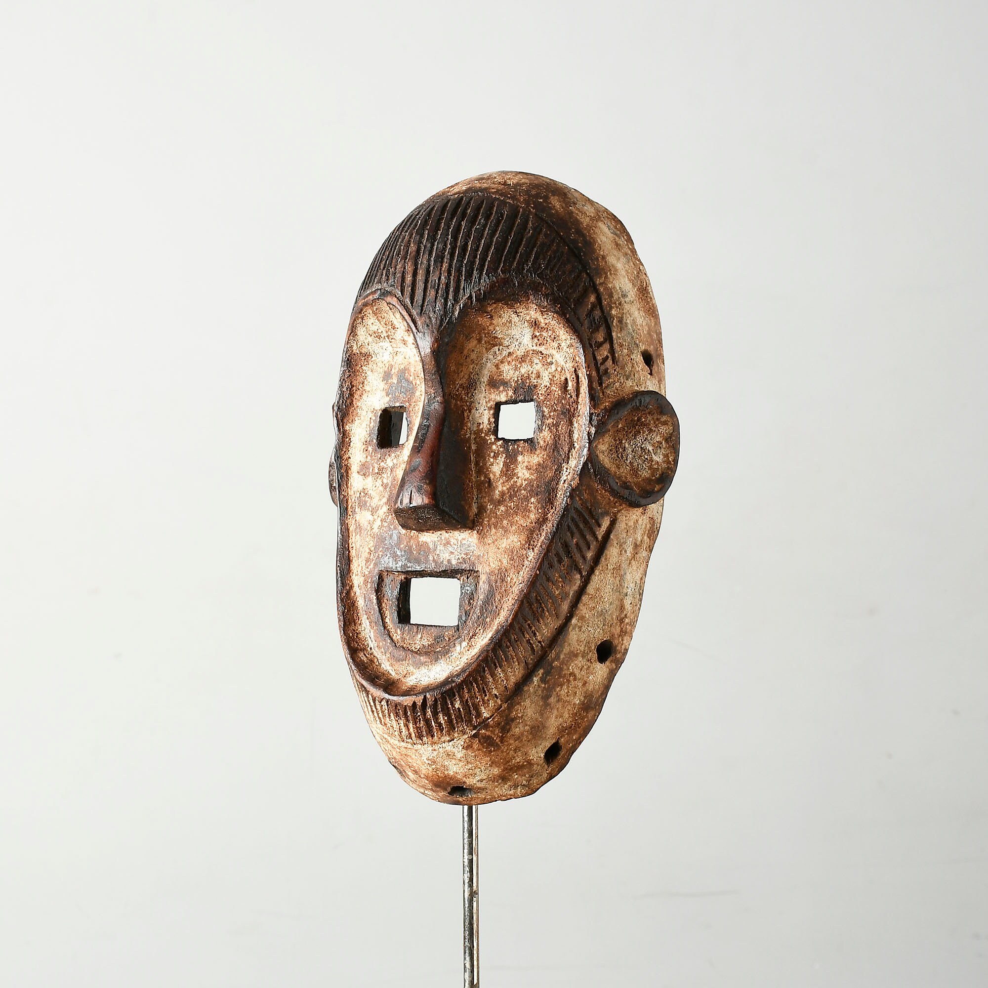 African Wooden Mask From NYANGA Tribe DRC Wooden Tribal Art - Etsy