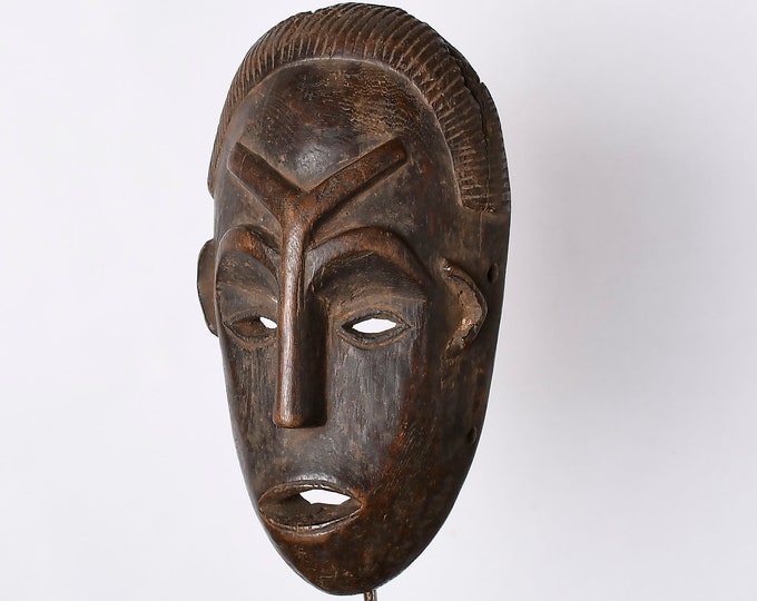 Old Congo Tribal Wood Mask Warega BAKONGO Tribe Primitive Ethnic ...