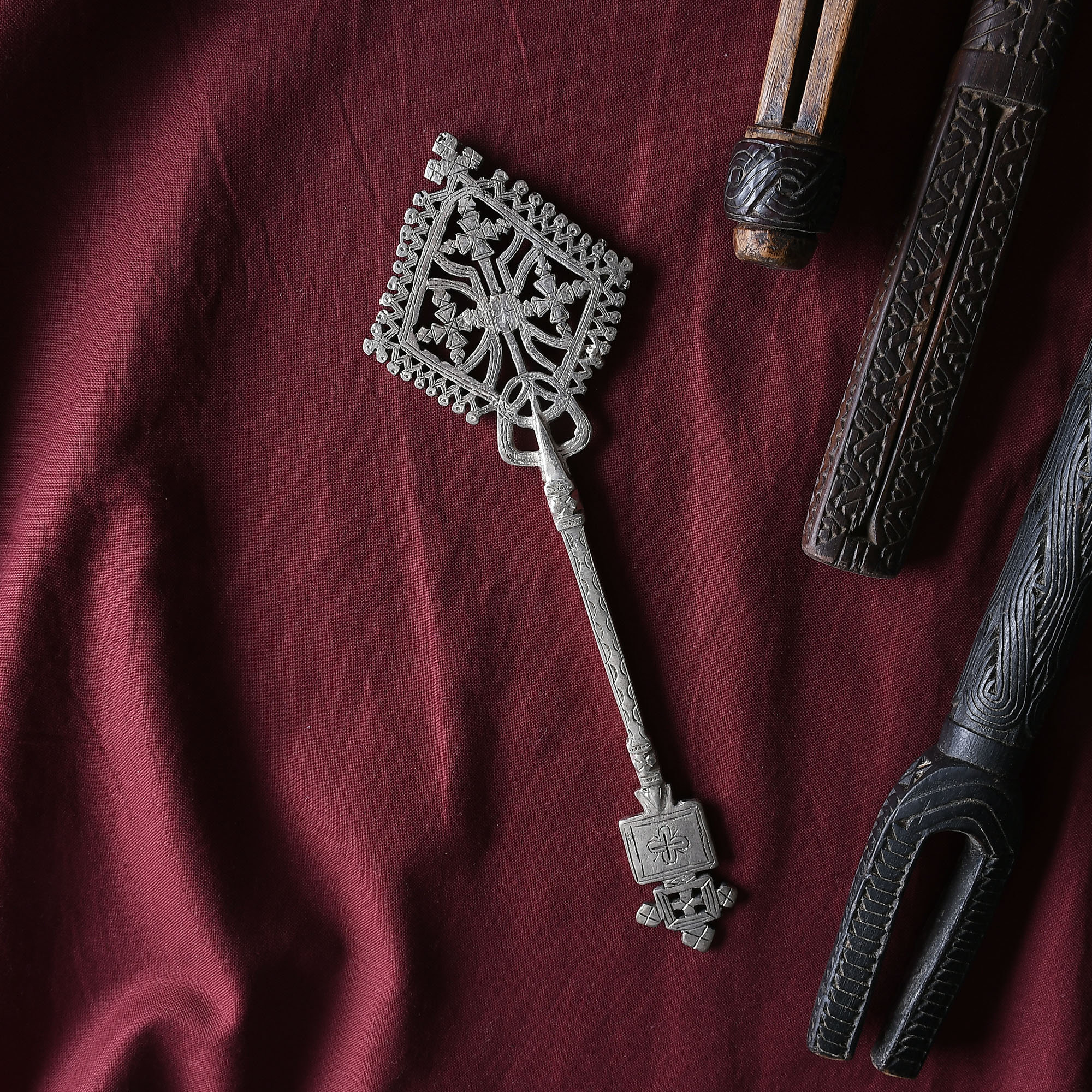 Ethiopian Priest Hand Cross Silver Benediction Cross Handmade - Etsy