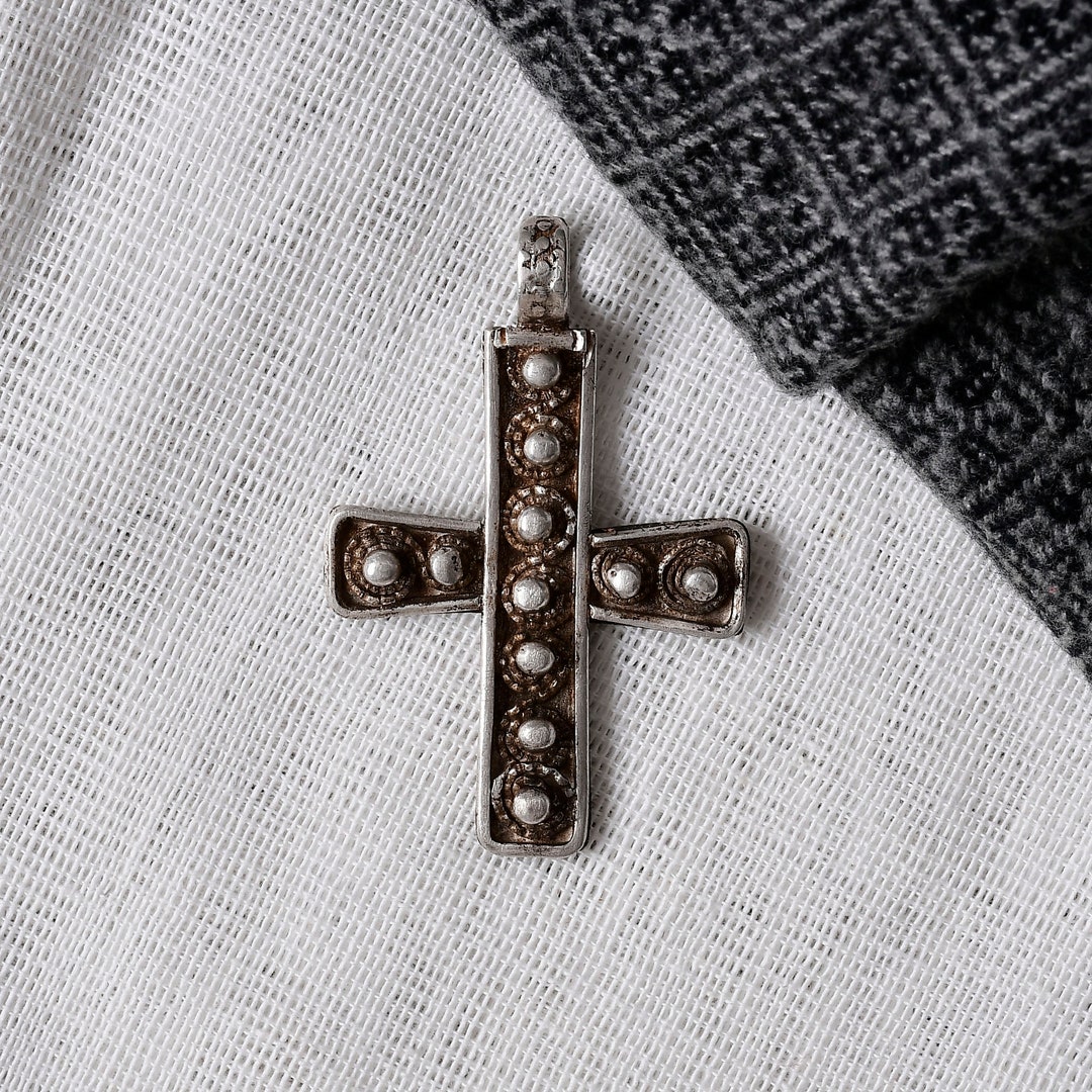 Handmade Ethiopian Silver Cross, Silver Neck Cross, Coptic Cross ...
