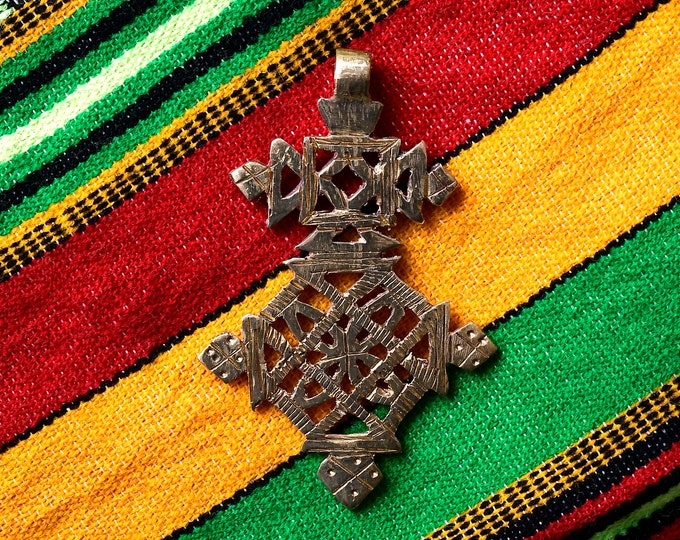 Ethiopian Coptic Cross Orthodox Christian Cross Brass Pendant Ethiopia ...