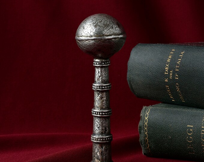 Ethiopian Orthodox High Priest Prayer Stick Tip Final Cross Silver ...