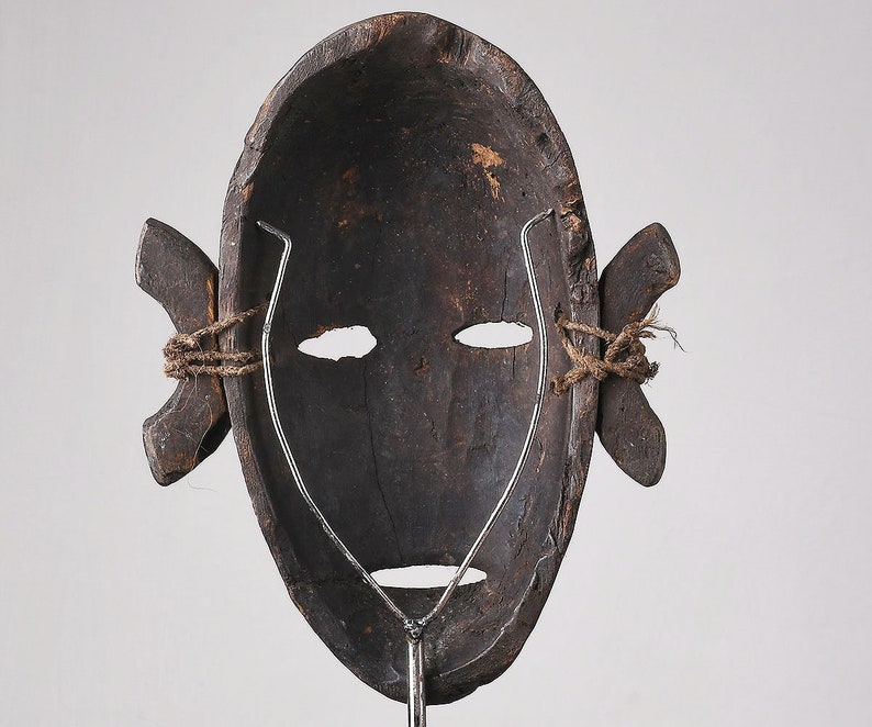 African Wooden Mask From BOA Tribe DRC Wooden Tribal Art Congo 3546 - Etsy