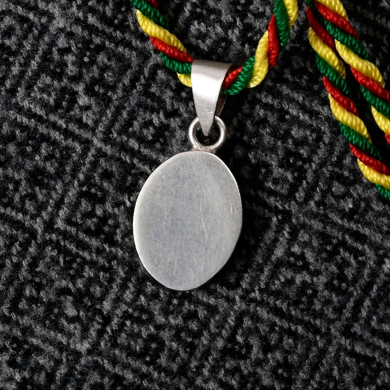 Ethiopian Lion of Judah Silver Pendant, Rasta Lion Pendent Rastafarian ...