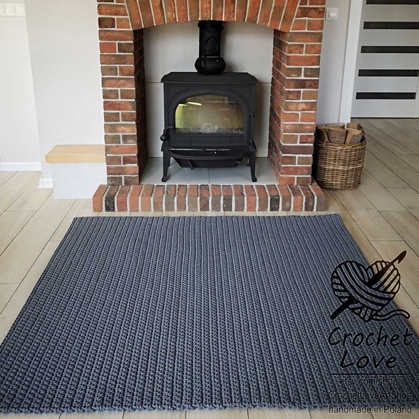 Knitted Rug - Etsy