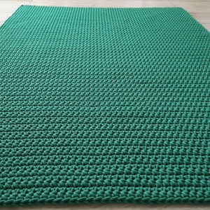 Rectangular CROCHET RUG, Rectangular Carpet, Crochet Rug, Knitt Carpet ...