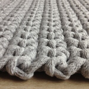 Rectangular CROCHET RUG, Rectangular Carpet, Crochet Rug, Knitt Carpet ...