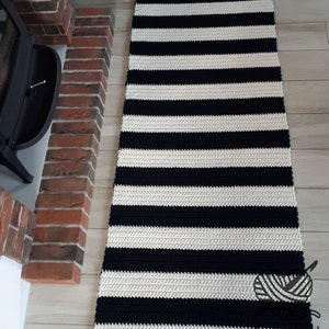 Rectangular CROCHET RUG, Rectangular Carpet, Crochet Rug, Knitt Carpet ...