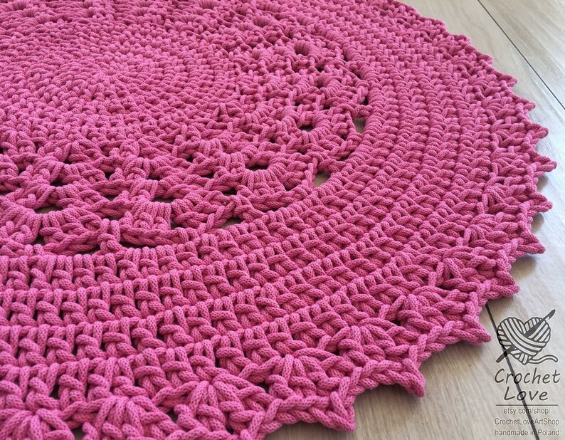 Many Colors Many Sizes Modern Crochet RUG Round Rug - Etsy