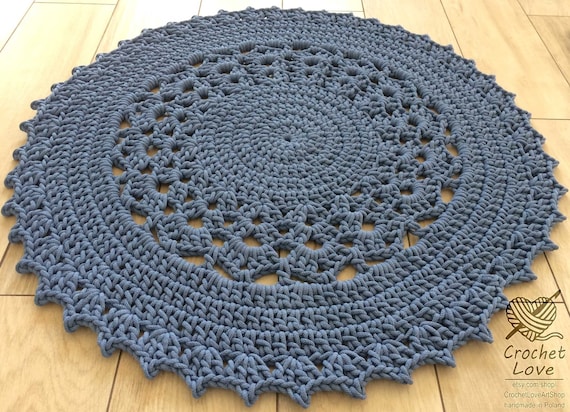 Many Colors Many Sizes Modern CROCHET Rug Round Rug - Etsy