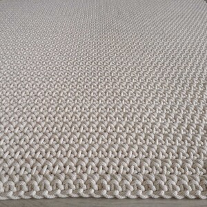 Rectangular CROCHET RUG, Rectangular Carpet, Crochet Rug, Knitt Carpet ...