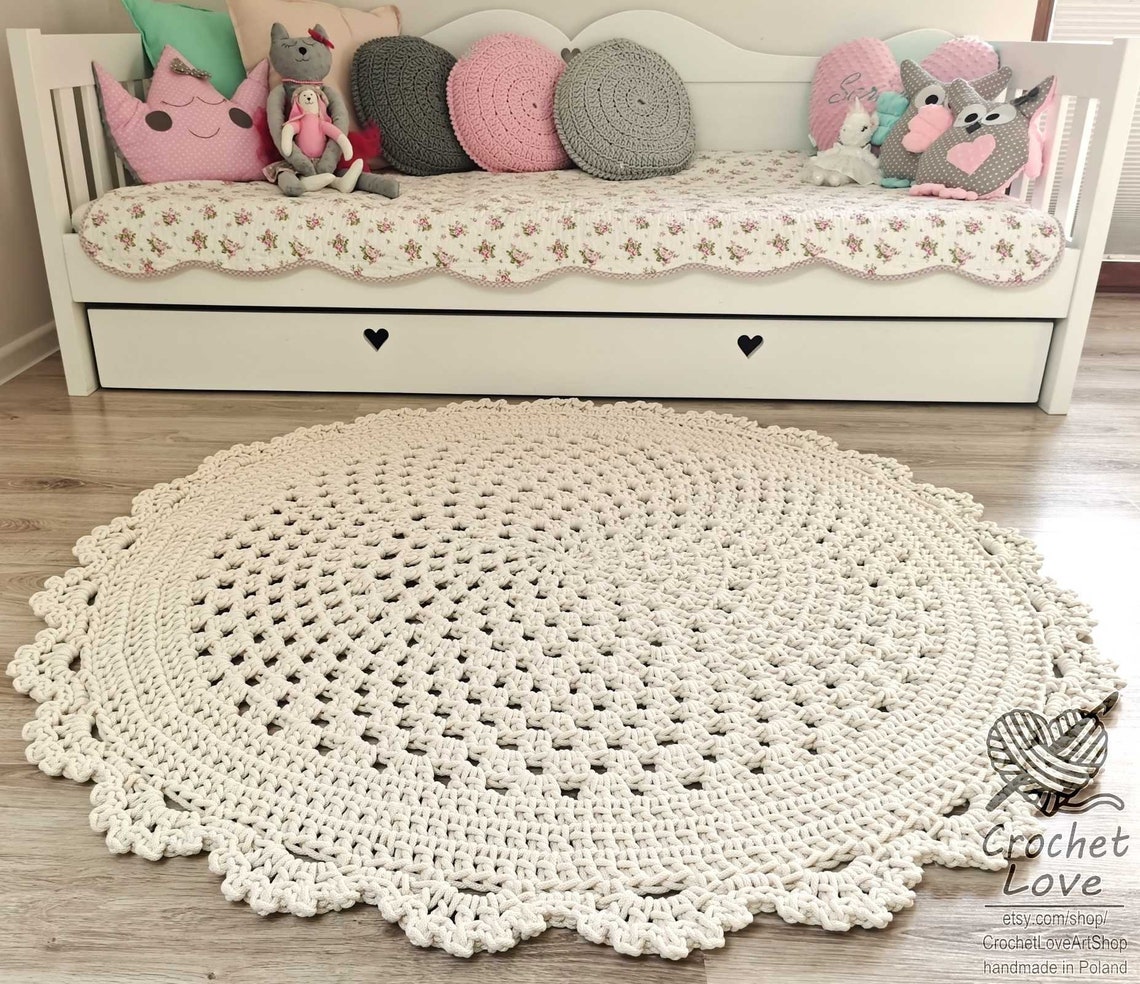 Many Colors Many Sizes Handmade Cream ECRU RUG Carpet - Etsy