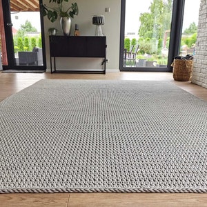 UNIQUE Rectangular CROCHET RUG 220 Cm X 300 Cm (86"x118"), Colour ...