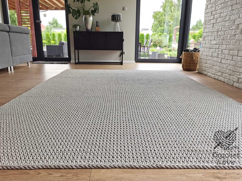 UNIQUE Rectangular CROCHET RUG 220 Cm X 300 Cm - Etsy