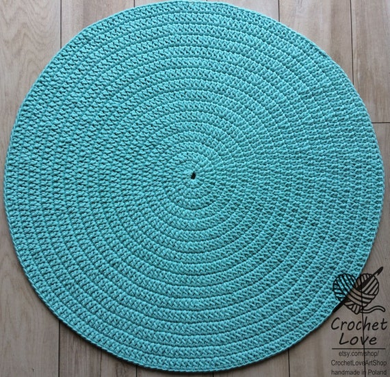 Many Colors Many Sizes Modern CROCHET RUG Round Rug | Etsy