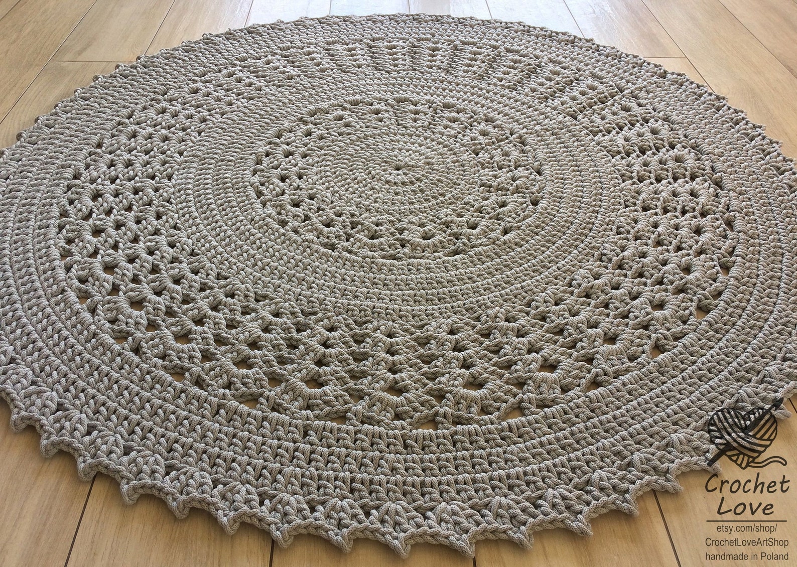 Many Colors Many Sizes Modern CROCHET RUG Round Rug | Etsy