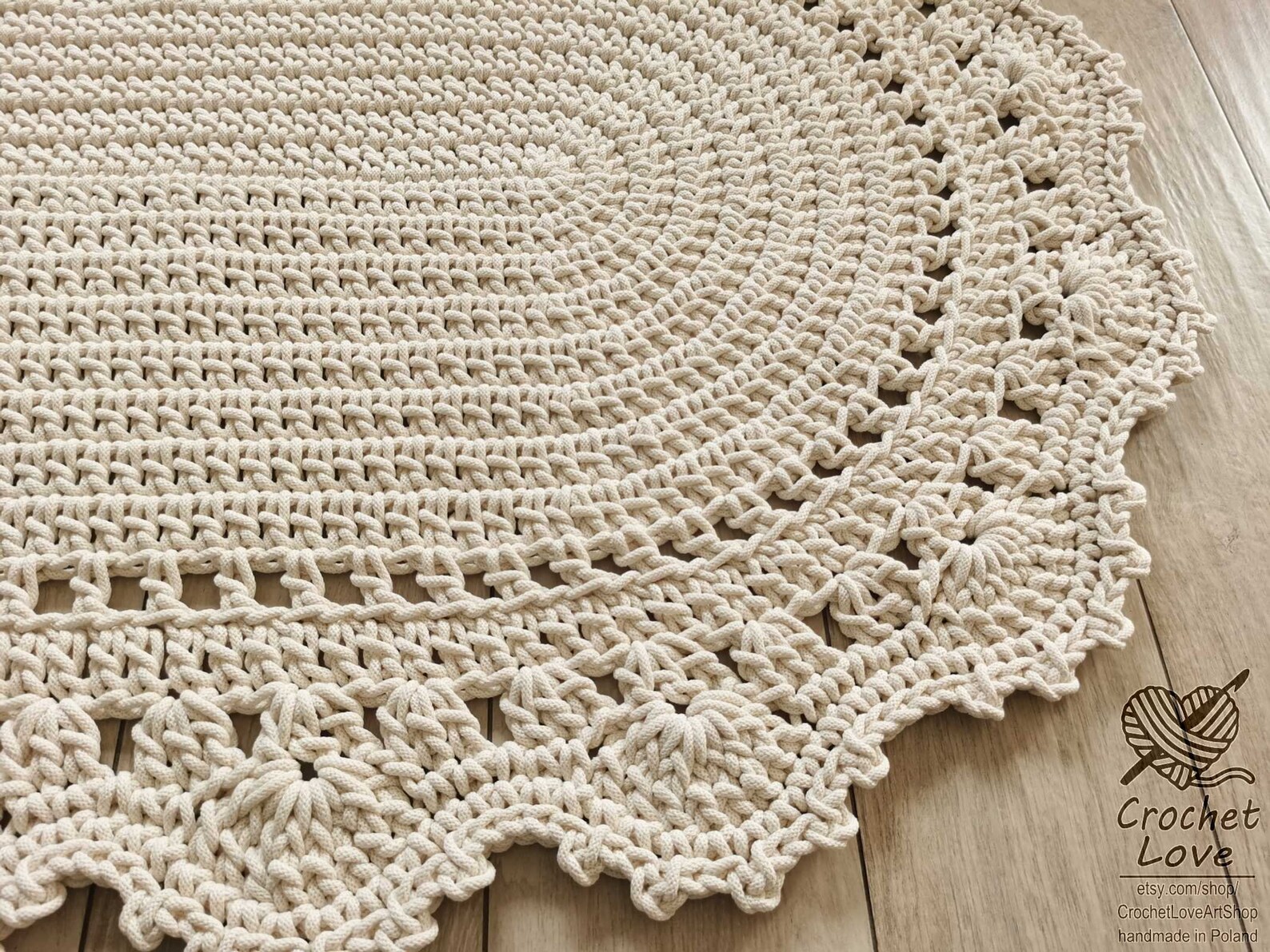 Many Colors, Many Sizes, Modern OVAL CROCHET RUG, Oval Rug Teppiche ...