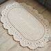 Many Colors, Many Sizes, Modern OVAL CROCHET RUG, Oval Rug Teppiche ...
