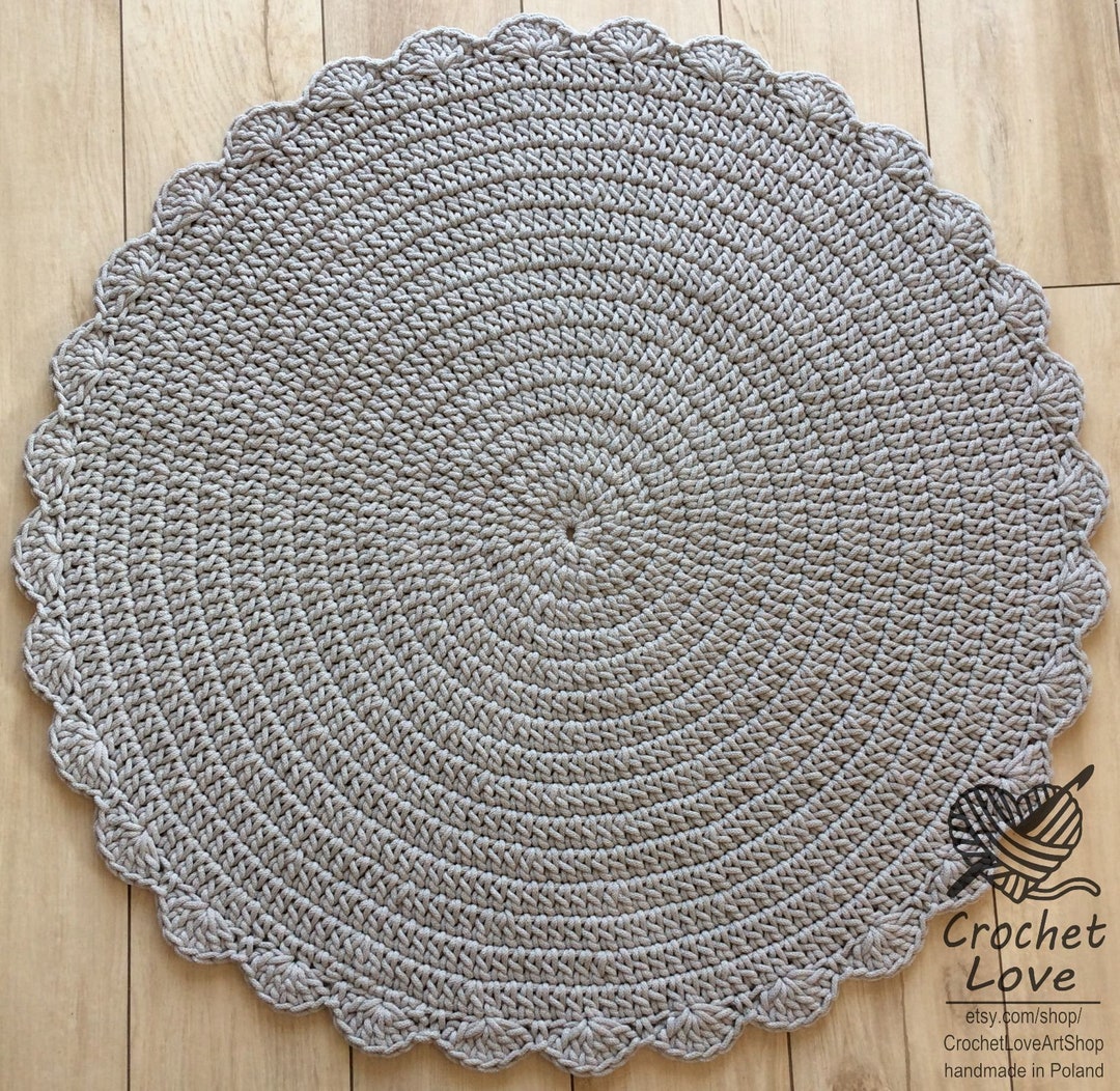 Many Colors, Many Sizes, Modern CROCHET RUG, Round Rug, Teppiche ...