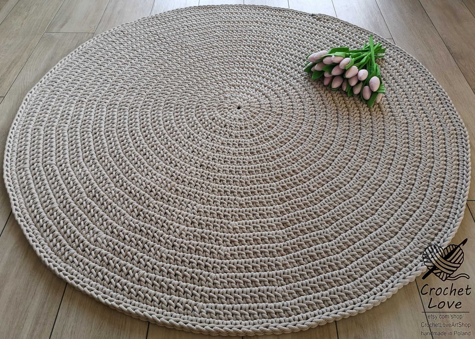 Many Colors Many Sizes Modern CROCHET RUG Round Rug - Etsy