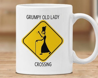 Funny Old Lady Mug - Etsy
