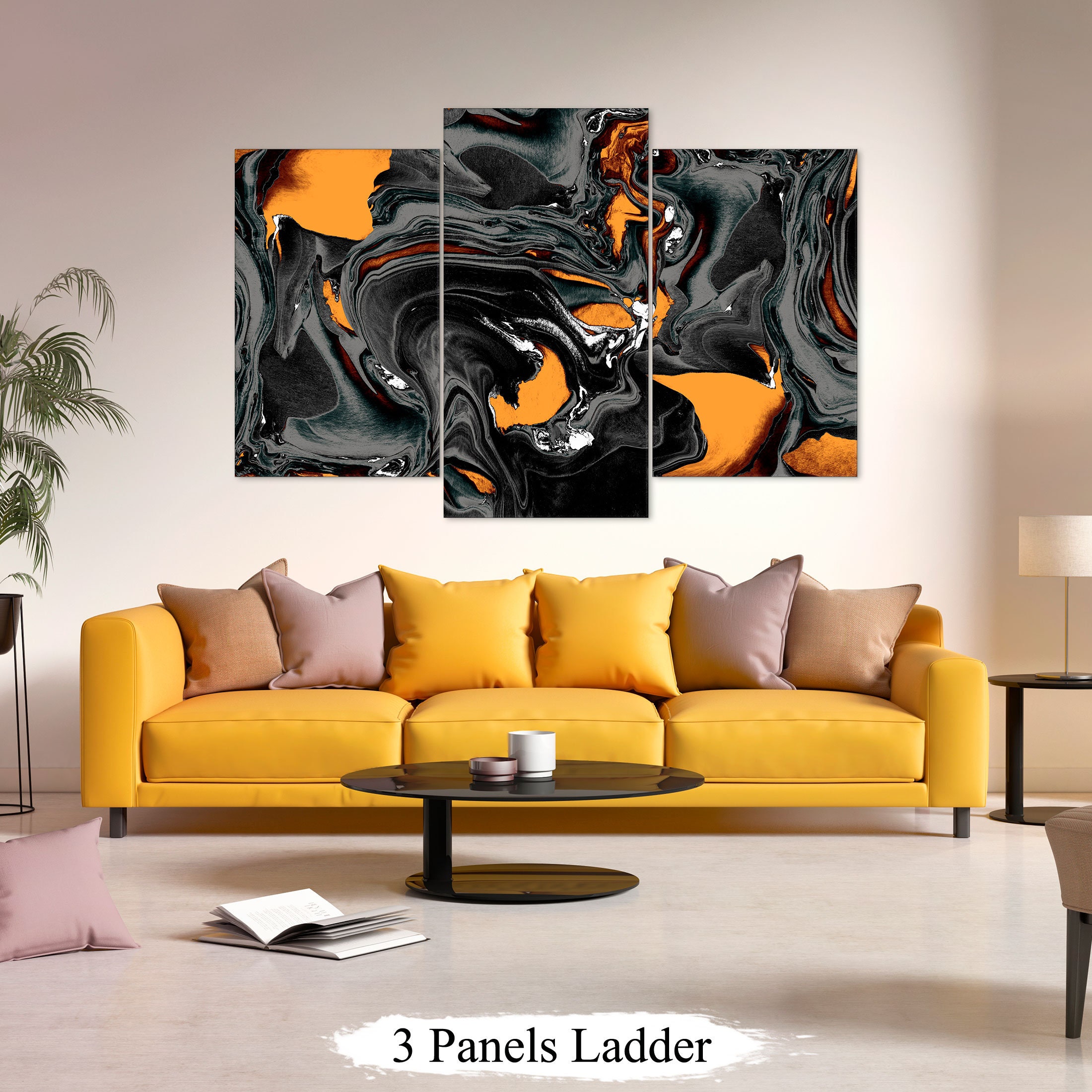 Modern Abstract Large Art Print Art Deco canvas Minimalism | Etsy