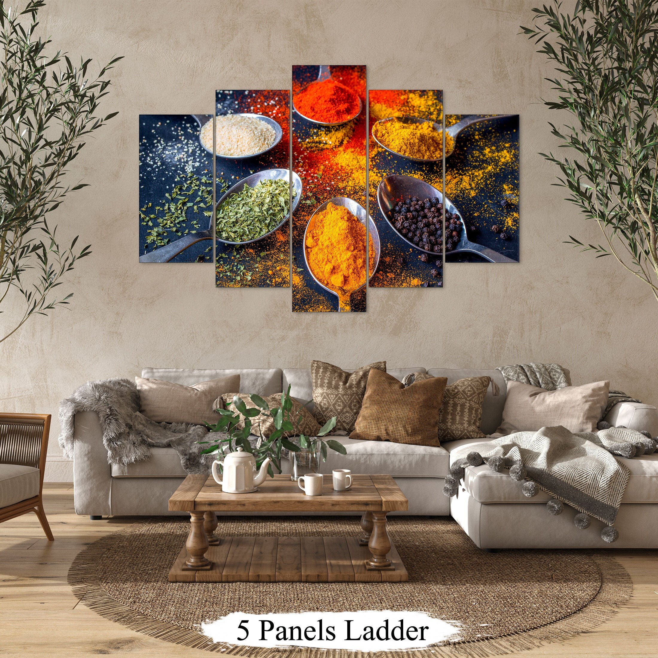 Spices Canvas Print Restaurant Decor Spices Wall Art for - Etsy