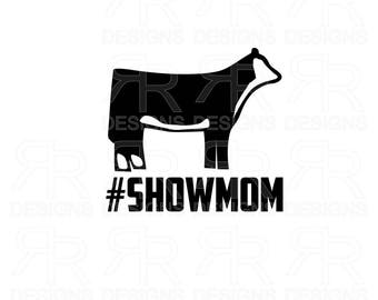 Show cattle decal | Etsy